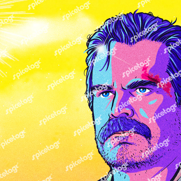 Hopper 80's Neon Art Print – Spicetag